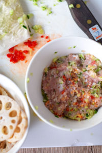 Renkon Yakitori Recipe – Japanese Stuffed Lotus Root eyes and hour