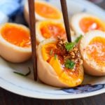 Ajitama – How to make ramen egg for a snack - eyes and hour