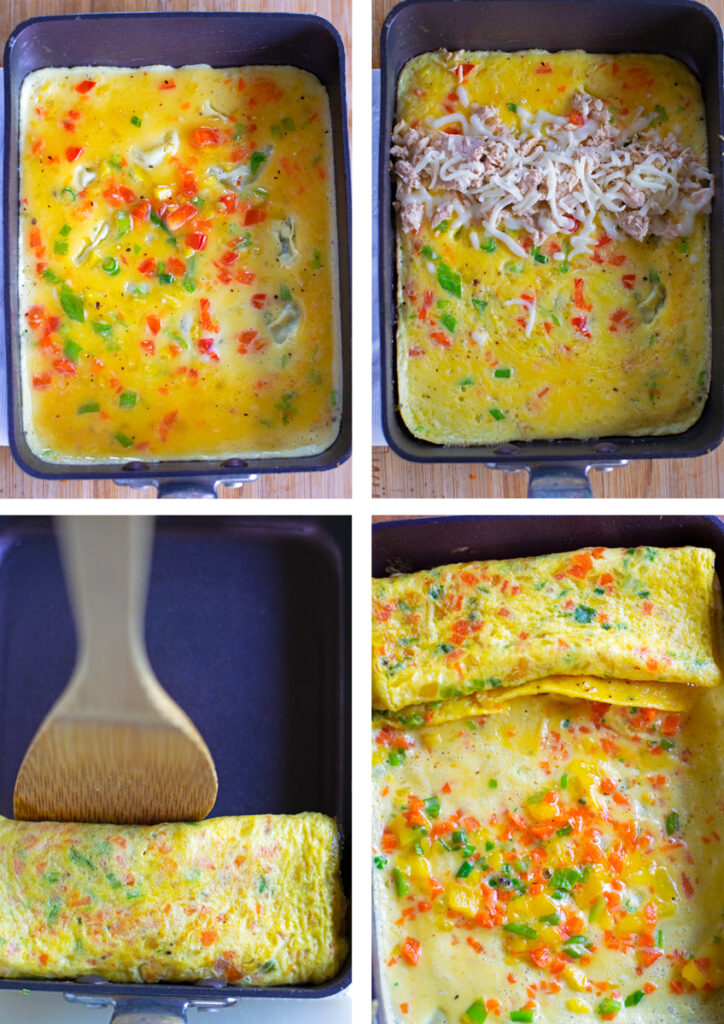 Korean Omelette Recipe (Rolled Gyeran Mari 계란말이) - eyes and hour