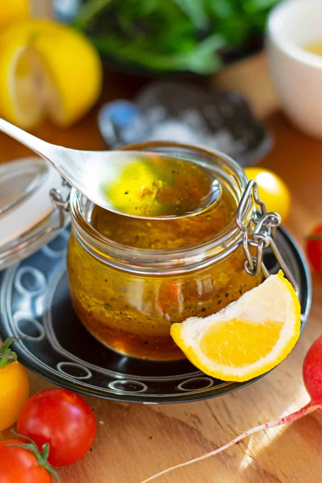 Yuzu Salad Dressing (Bright Japanese Citrus Vinaigrette) | eyes and hour